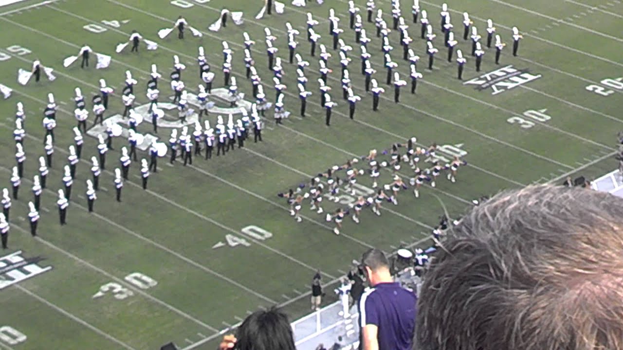 TCU marching band & Showgirls - YouTube