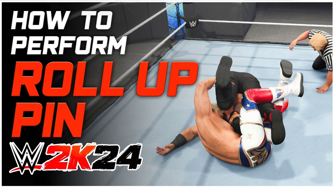 How to perform Roll up pin in WWE 2K24! - YouTube