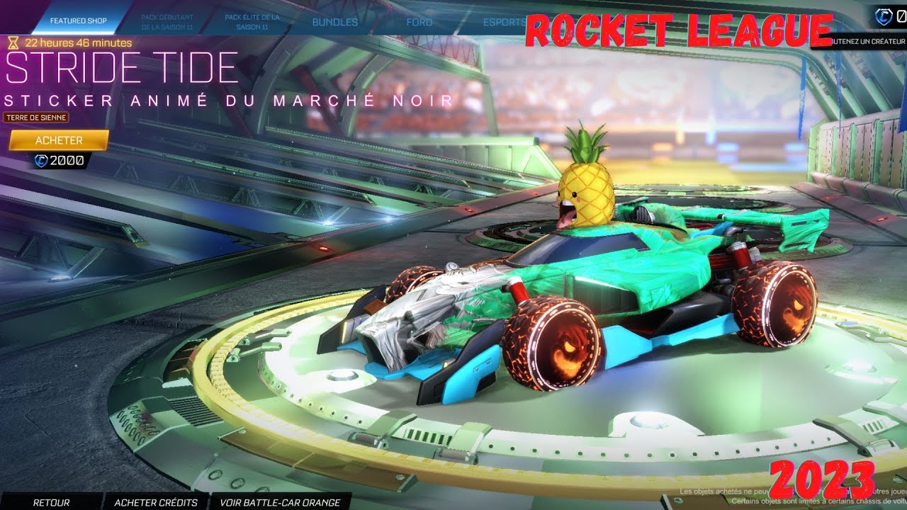 *NEW* STRIDE TIDE BOUTIQUE 24 JUILLET 2023 ROCKET LEAGUE ITEM SHOP ...