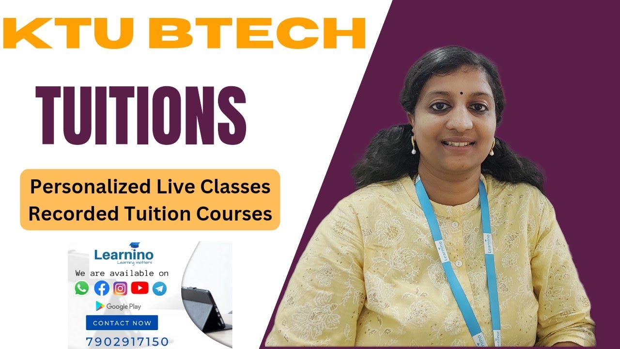KTU BTECH TUITION, All Department, All Subjects - YouTube