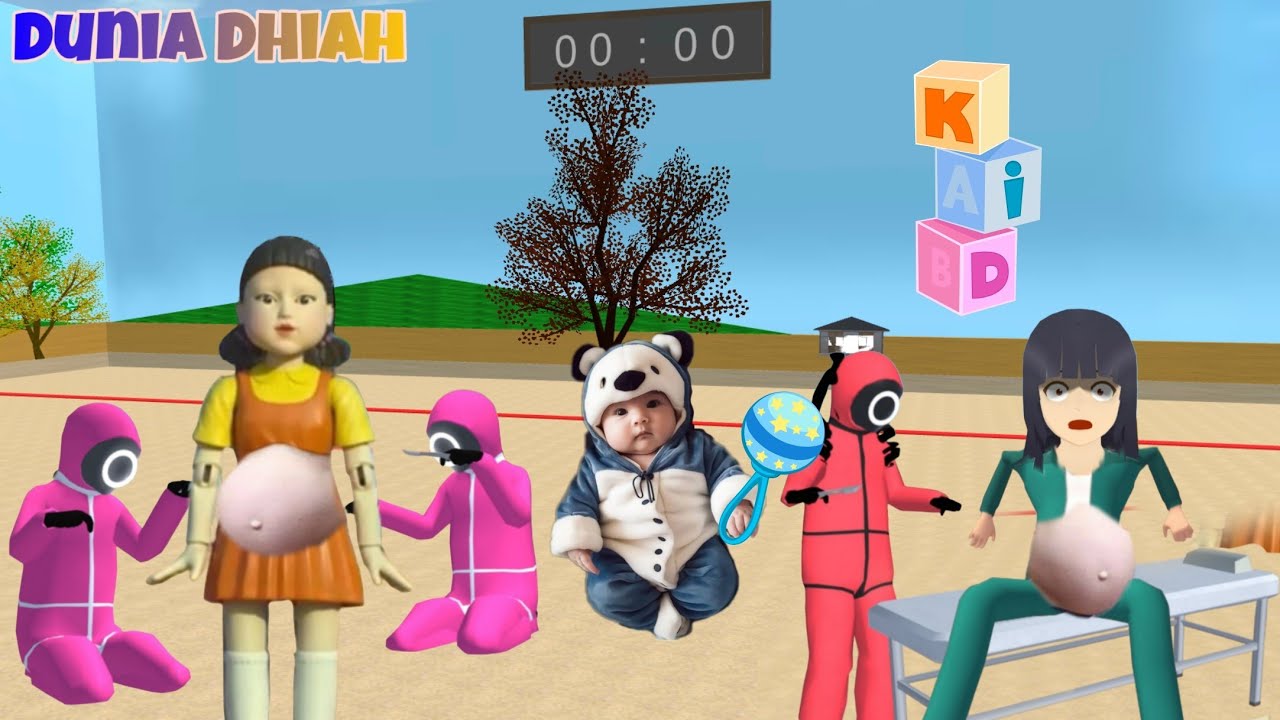 Yuta Kaget Mio Dan Boneka Squid Game Hamil Mel4hirkan Di Permainan ...