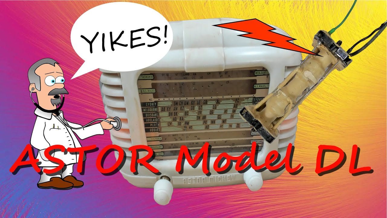 Astor Model DL - 1940 - Troubleshooting Weak Volume - YouTube