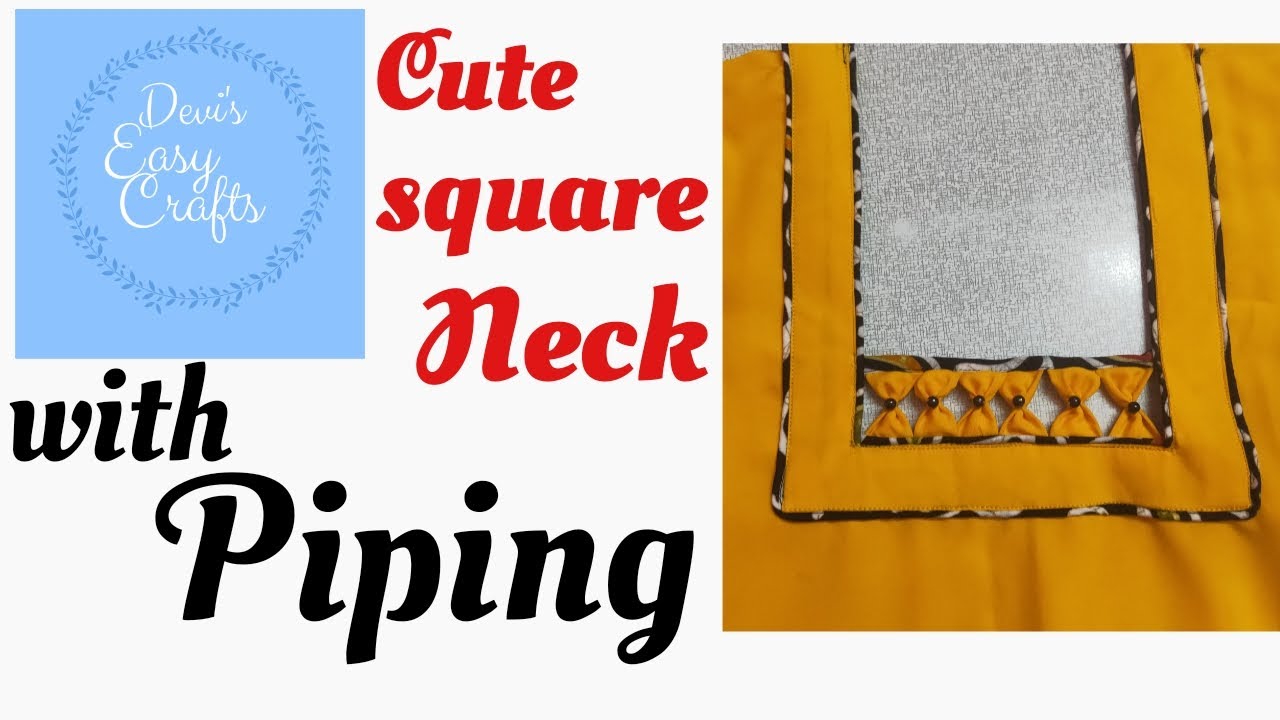 Simple and perfect Square Neck Design - YouTube