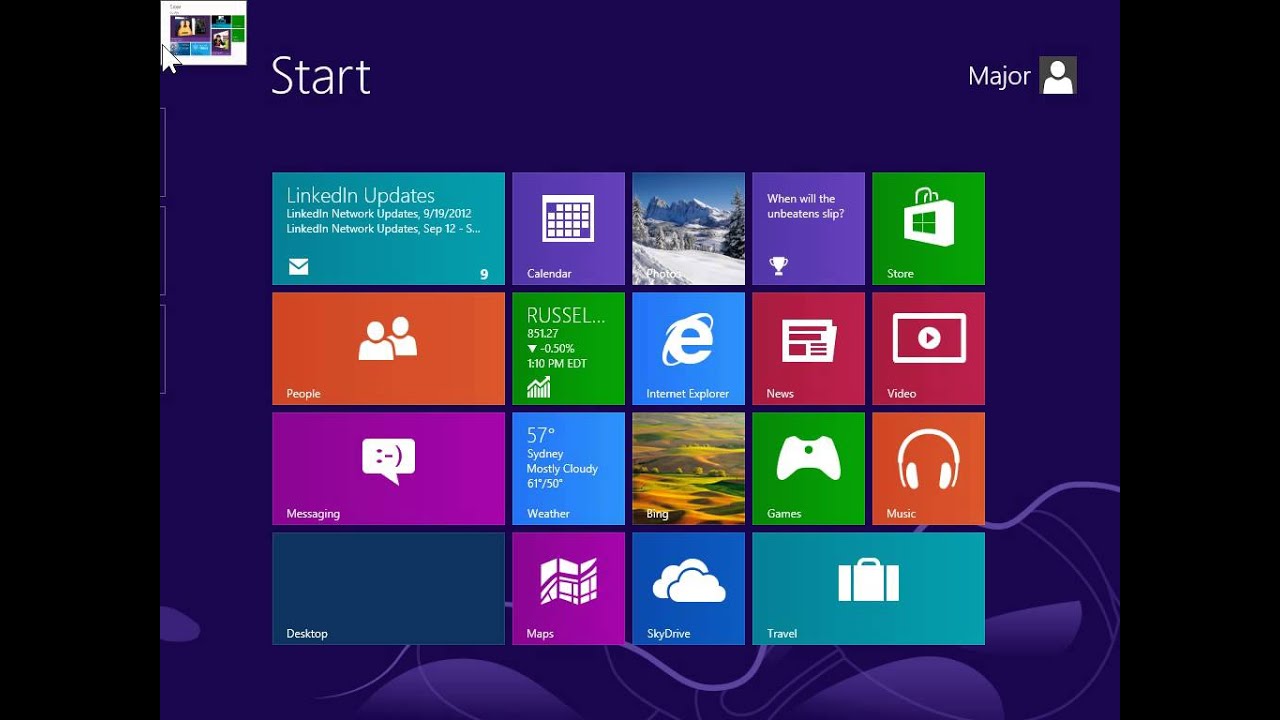 Windows 8.0 Professional - Close an App with Keyboard Shortcuts - YouTube