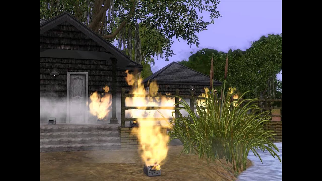 the sims 3 fire effects - YouTube