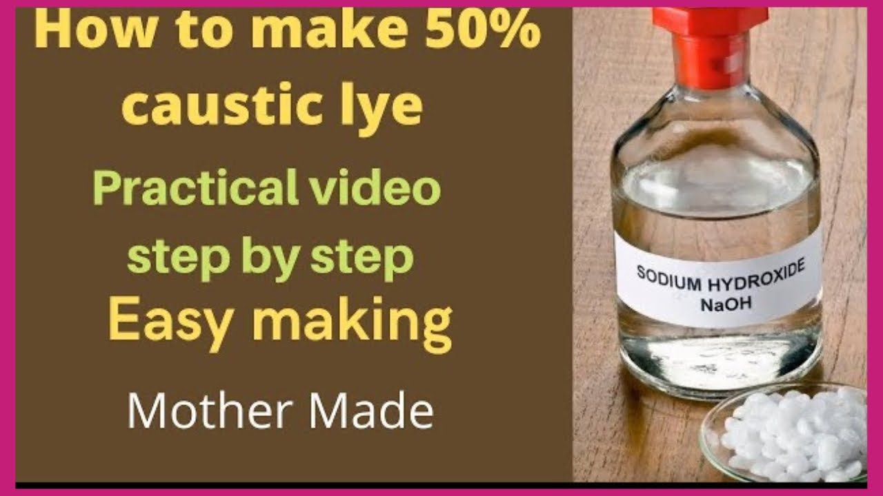 50% caustic lye kese banayen/ How to make 50% lye/ practical video ...