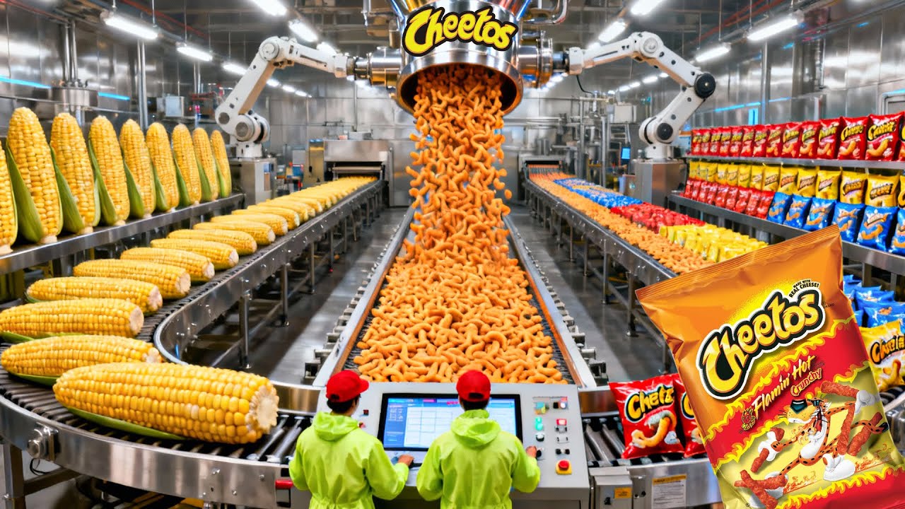 Inside the HOT CHEETOS Factory – How 6.8 Million of Cheetos Are Made ...