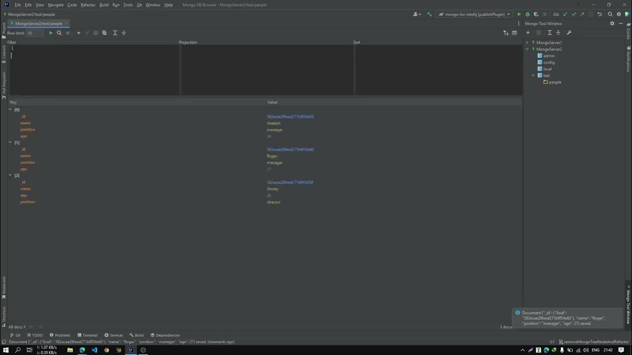 Mongo DB Browser JetBrains Plugin - YouTube