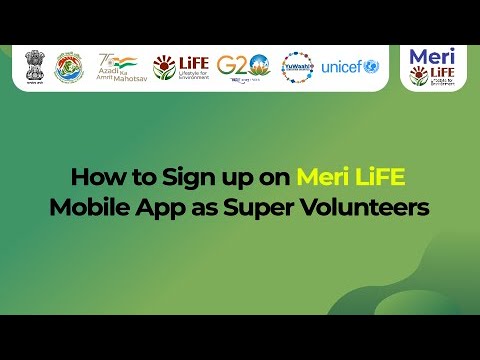 How to Sign up to Meri LiFE as Super Volunteers - YouTube