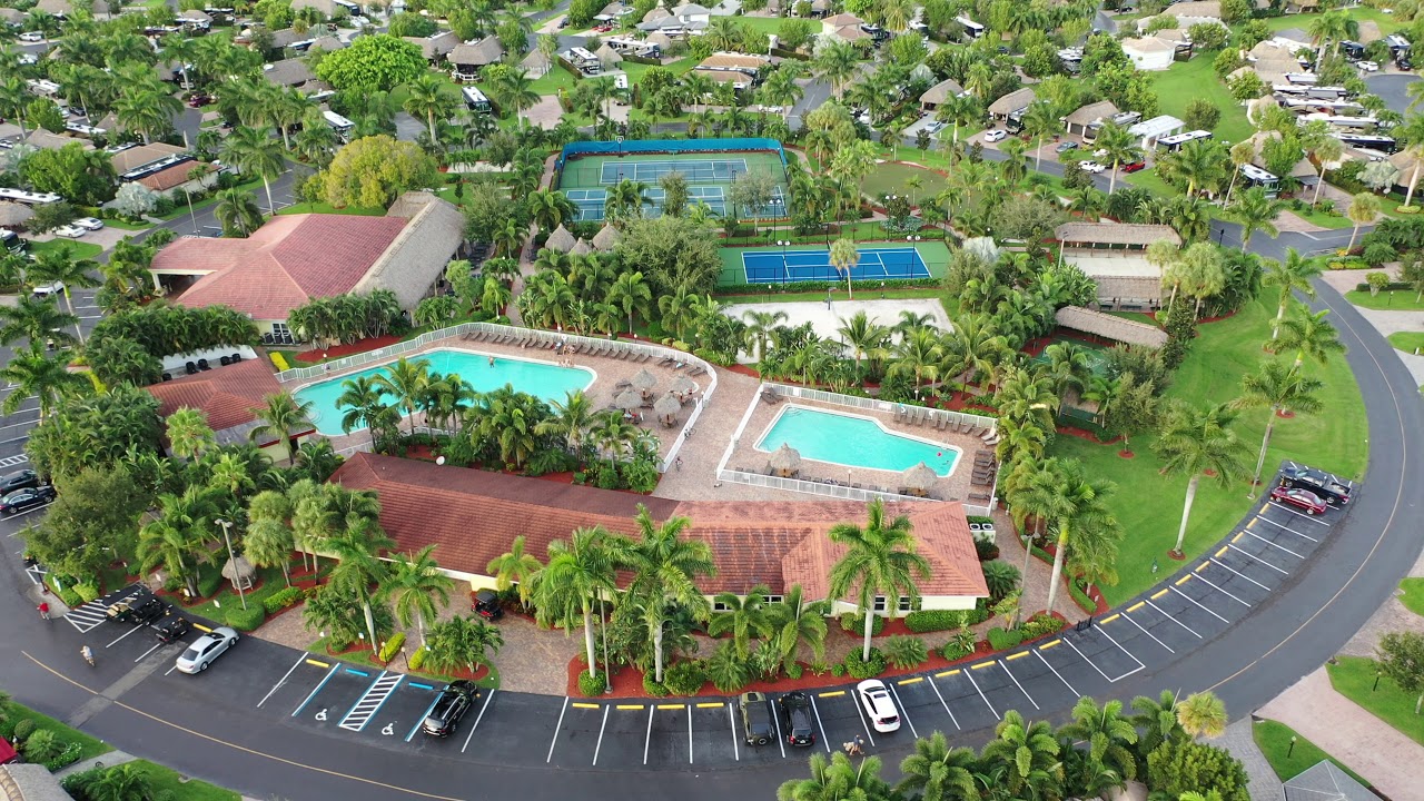 Aztec RV Resort Pools and Rec Center - YouTube