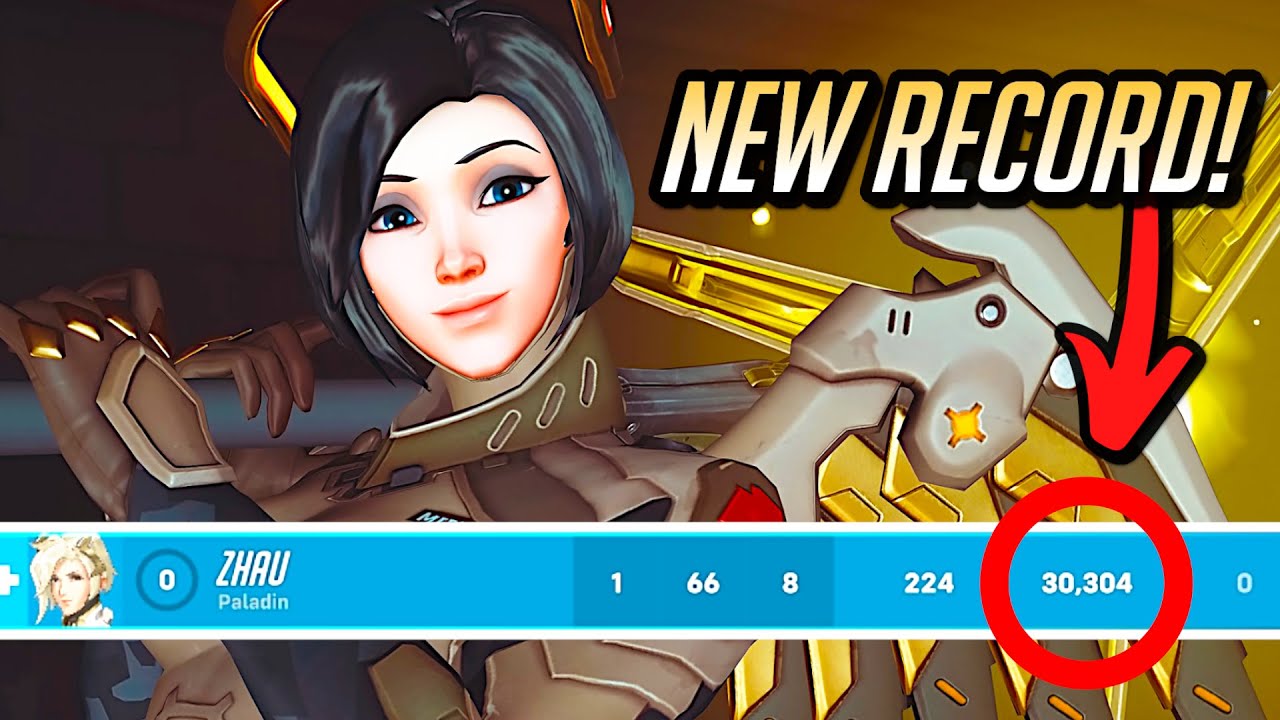 ⭐️ NEW Record 30,000 Mercy Heals! ⭐️ 66 Assists + 4k Damage Boosted ...