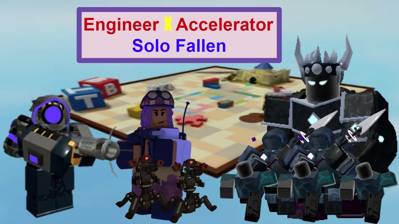 Engineer & Accelerator Solo Fallen | ROBLOX Tower Defense Simulator ...