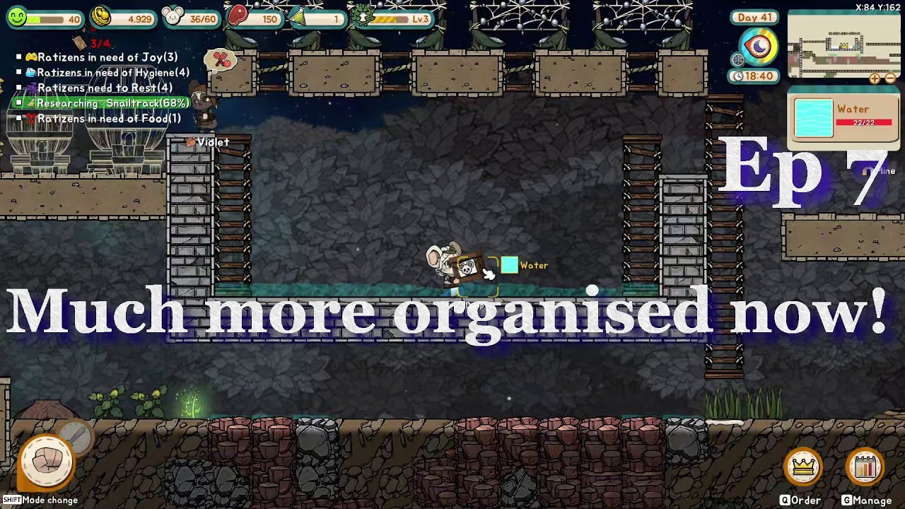 Ratopia New update - Web Thrower - Left click alarm - Royal bed speeds up time - Lets Play Ep 7 ...