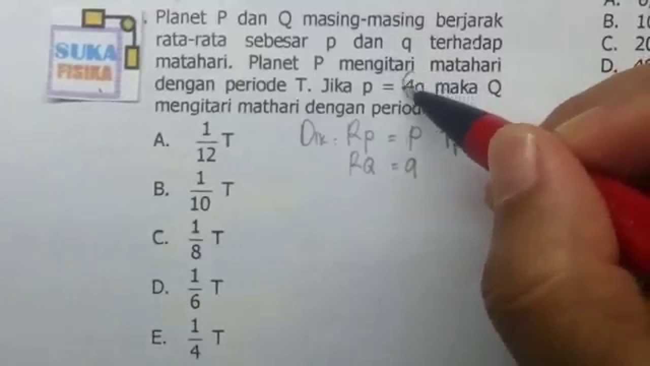 Gaya gravitasi-soal periode dan jarak - fisika SMA - YouTube