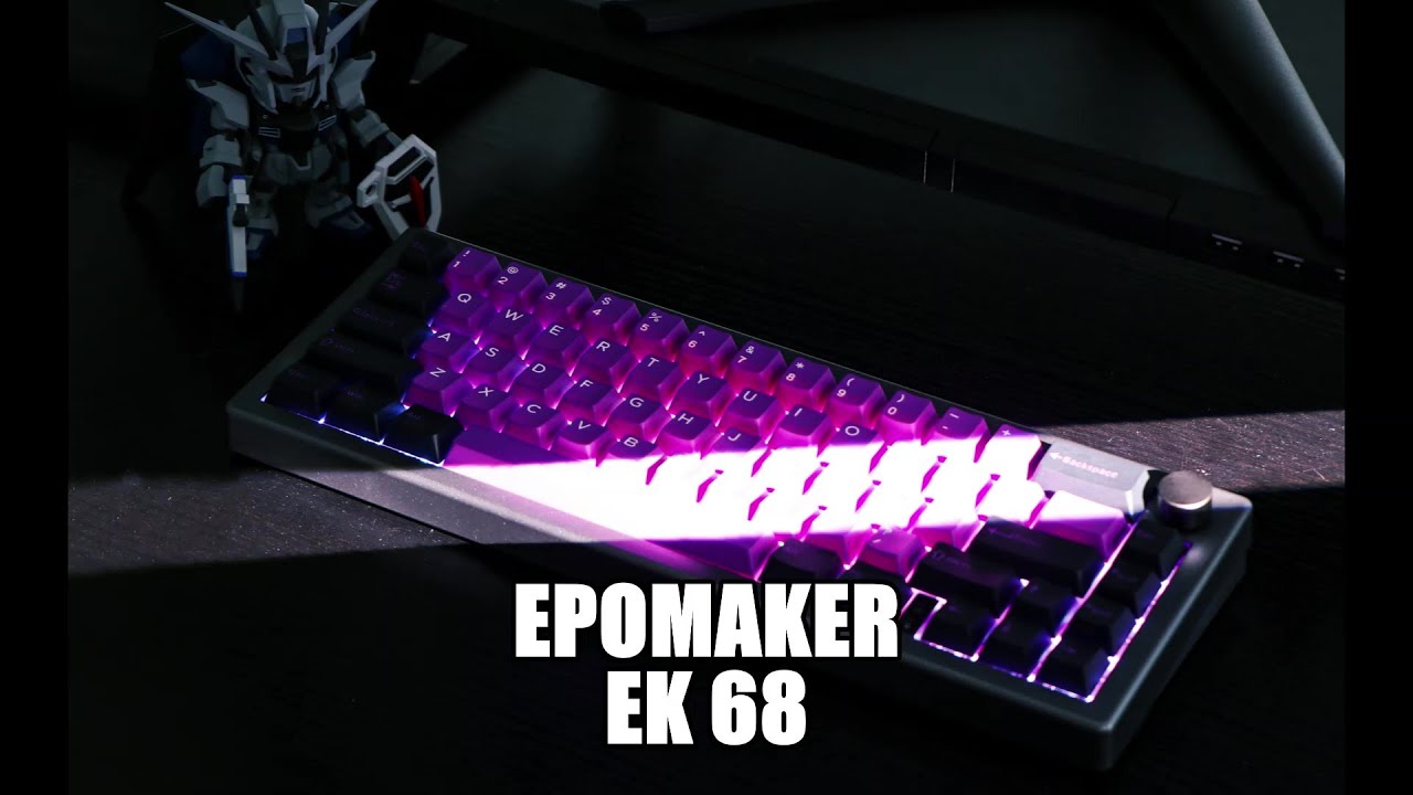 【Showcase】EPOMAKER EK68 65% Hot Swappable 2.4Ghz/Bluetooth/USB-C Wired/Wireless Keyboard - YouTube