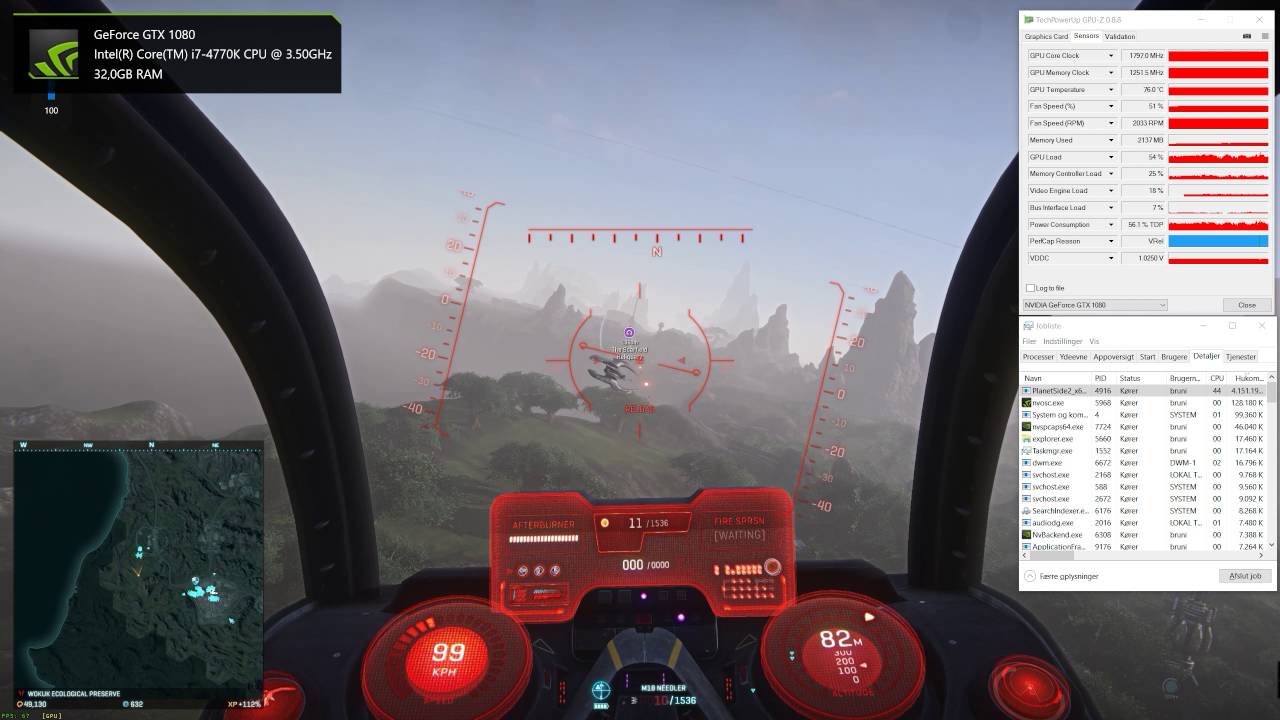 Planetside 2 GTx1080 & I7-4770K in use info. 1440p Ultra Settings On ...