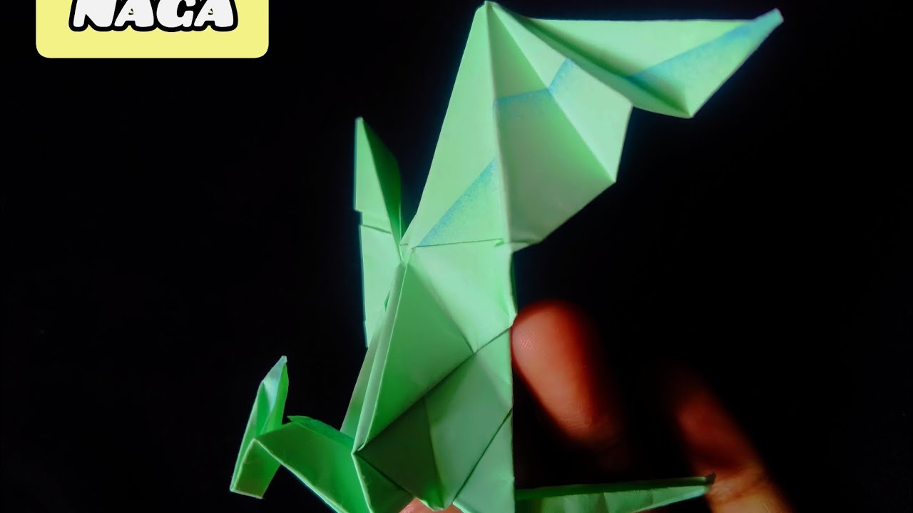 cara membuat origami naga | How to make Dragon origami - YouTube