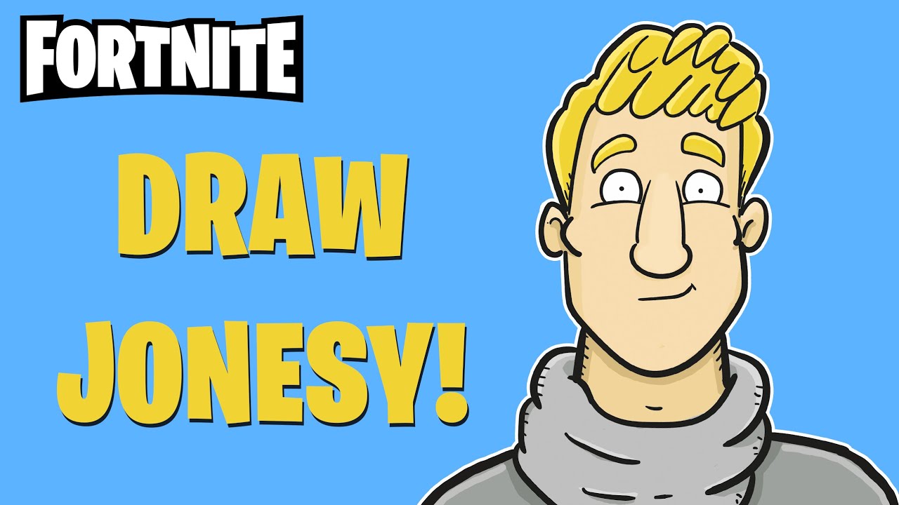 How to Draw FORTNITE Cartoons - JONESY (Season 6) - YouTube
