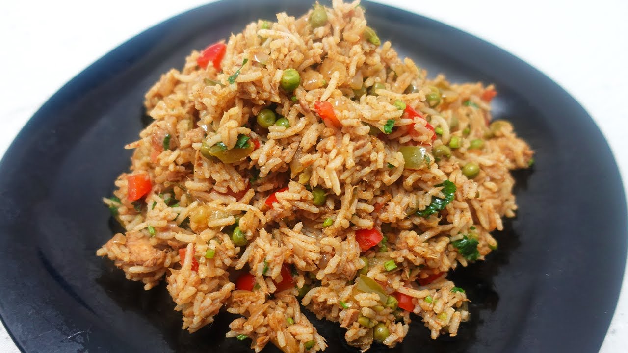 SPICY TUNA FRIED RICE | Tuna Fried Rice Recipe | Easy Indian Spice Tuna ...
