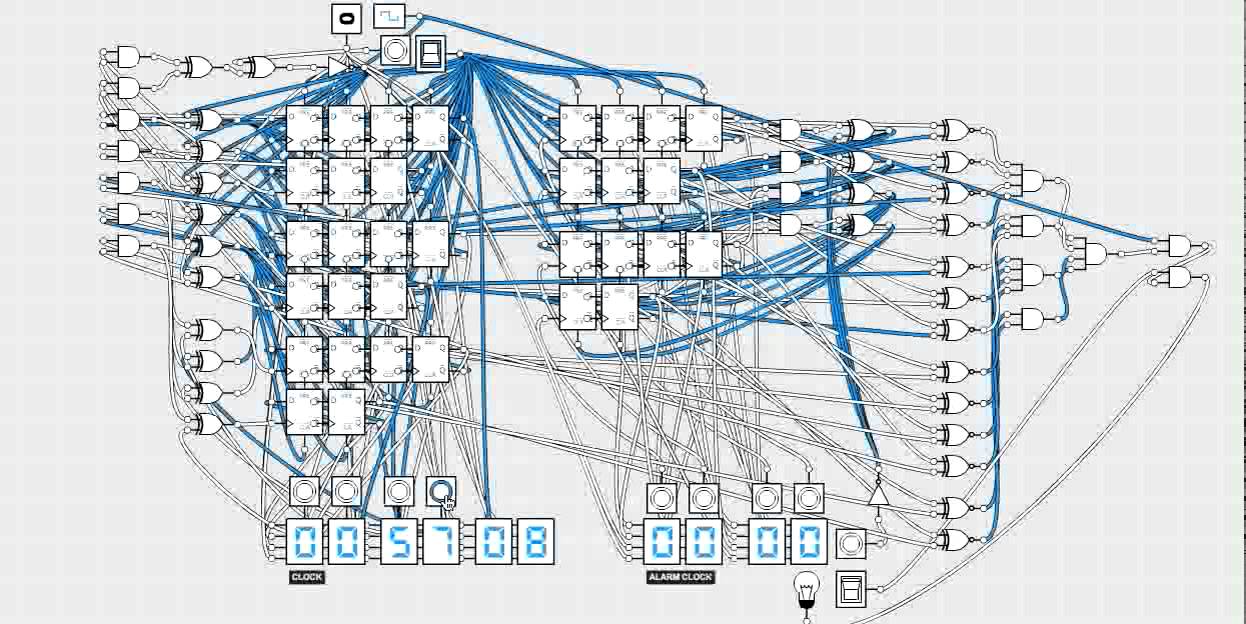 D-Type Flip-Flip Logic Gate Alarm Clock - YouTube