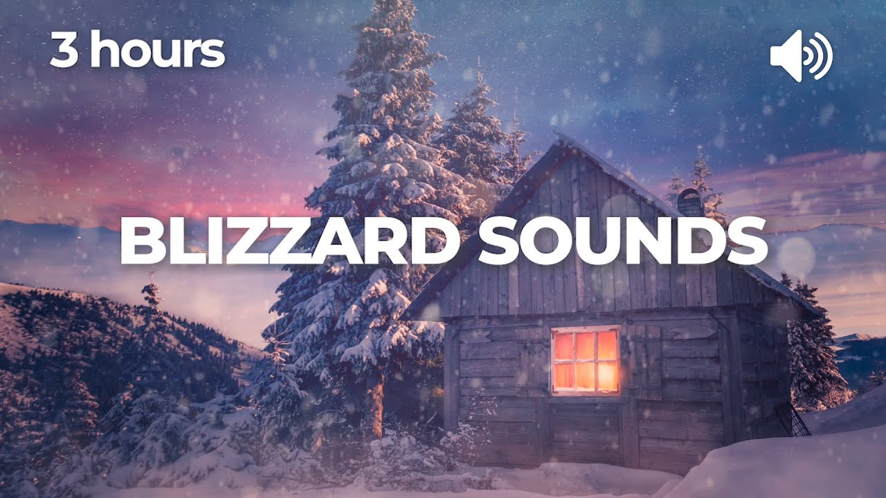 Blizzard sounds of nature for relaxation to reduce stress wind sounds ...