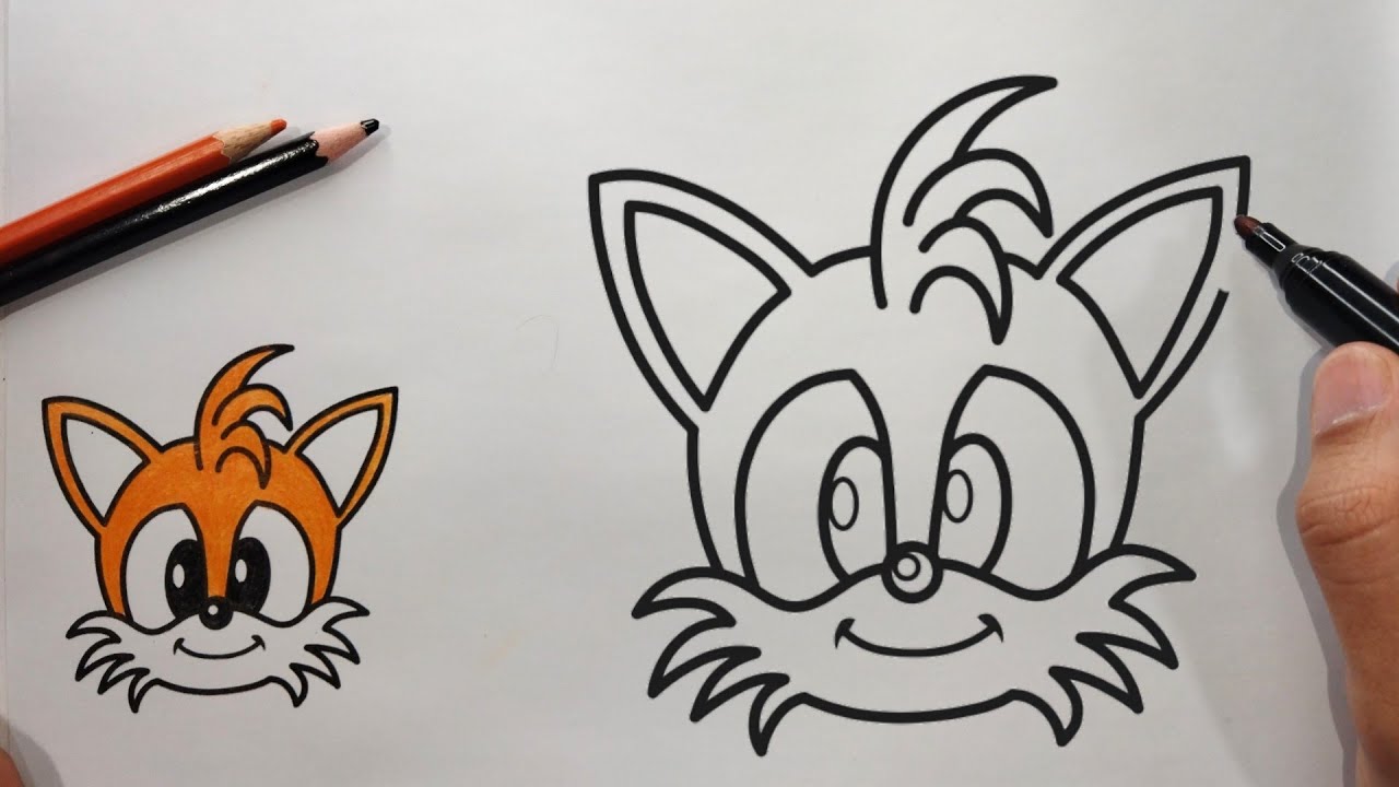 HOW TO DRAW TAILS FROM SONIC HEDGEHOG | DRAWING TAILS FROM SONIC - YouTube