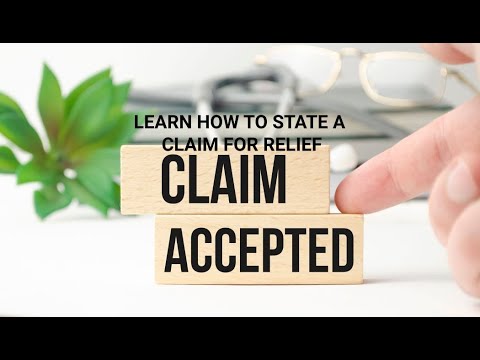 How To State A Claim For Relief 2 - YouTube