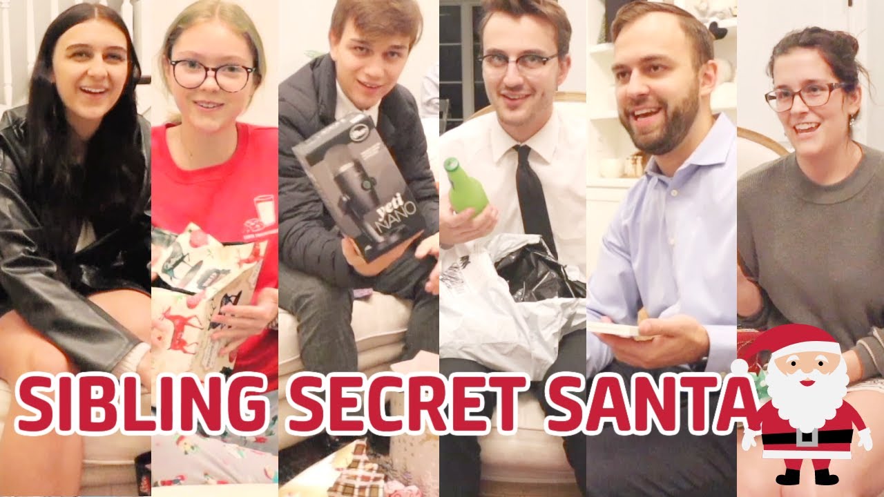 Sibling Secret Santa Gift Exchange - YouTube