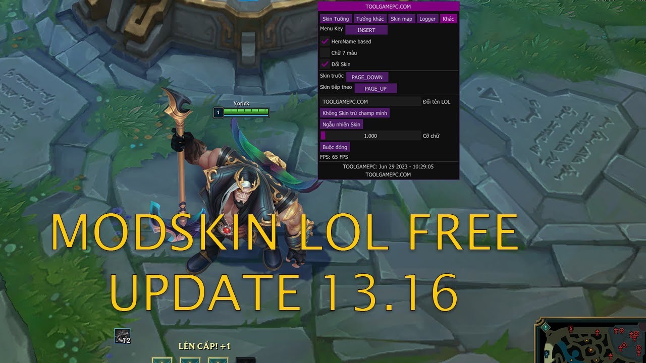 MOD SKIN LOL-TFT, Liên minh FREE 2023 no BAN - YouTube