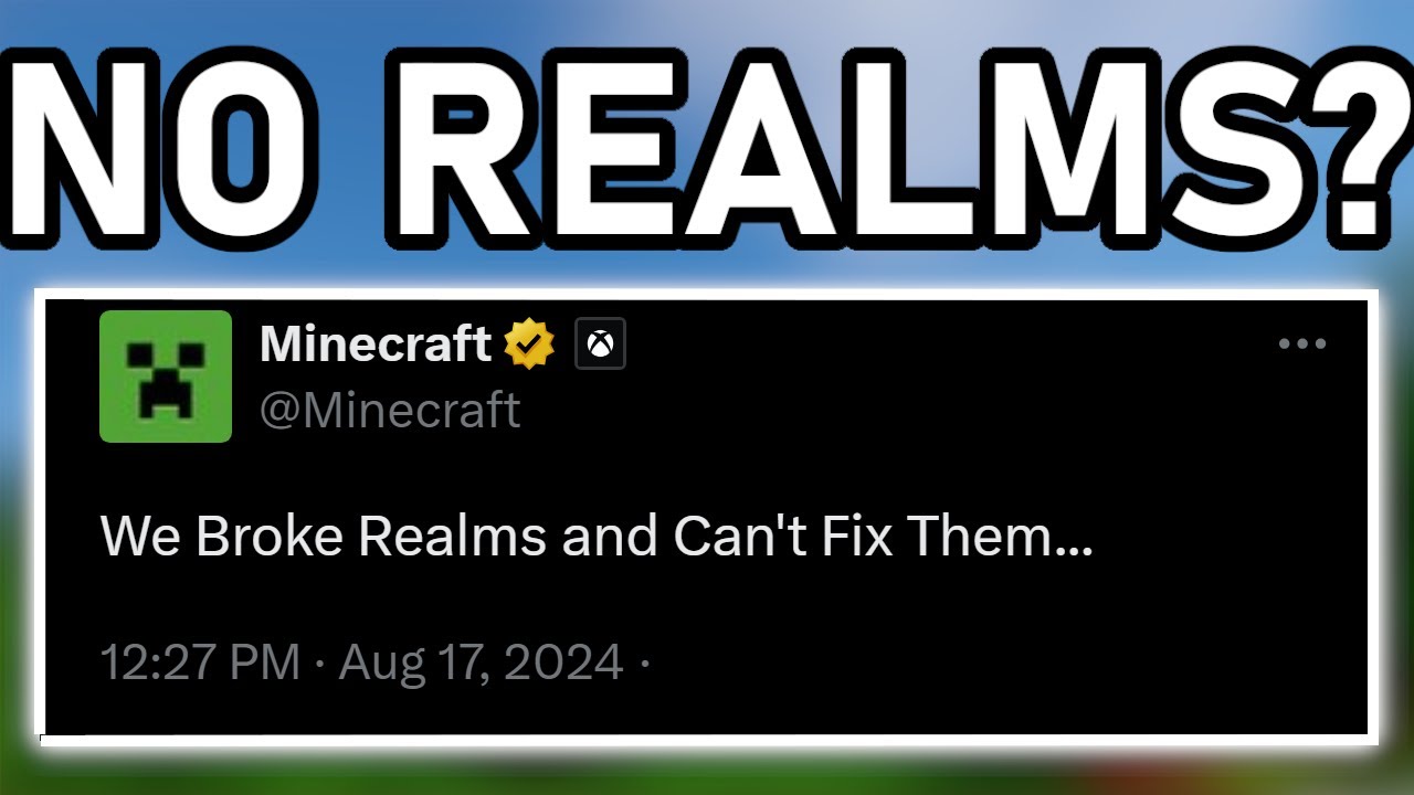 Mojangs MAJOR Problem with Minecraft Realms - YouTube