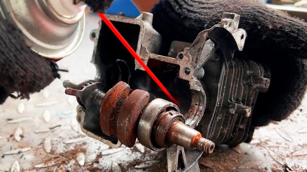 Restore Rusted Brush Cutter, Forgotten In Ruins; - YouTube