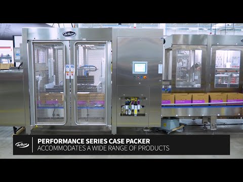 Case Packer | Packing Deli Containers into Cases | Delkor's Performance Series Case Packer - YouTube