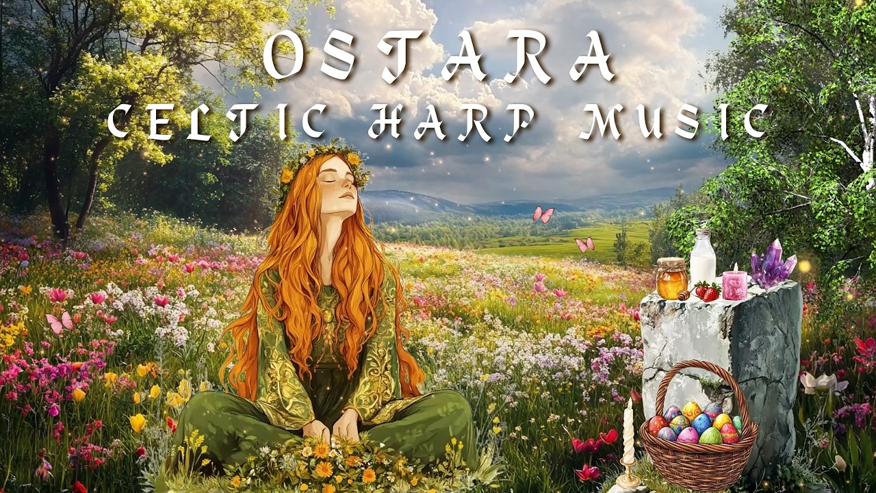Ostara🌺- Enchanting Celtic Harp Music - Celtic Spring Equinox Music -🌙 ...