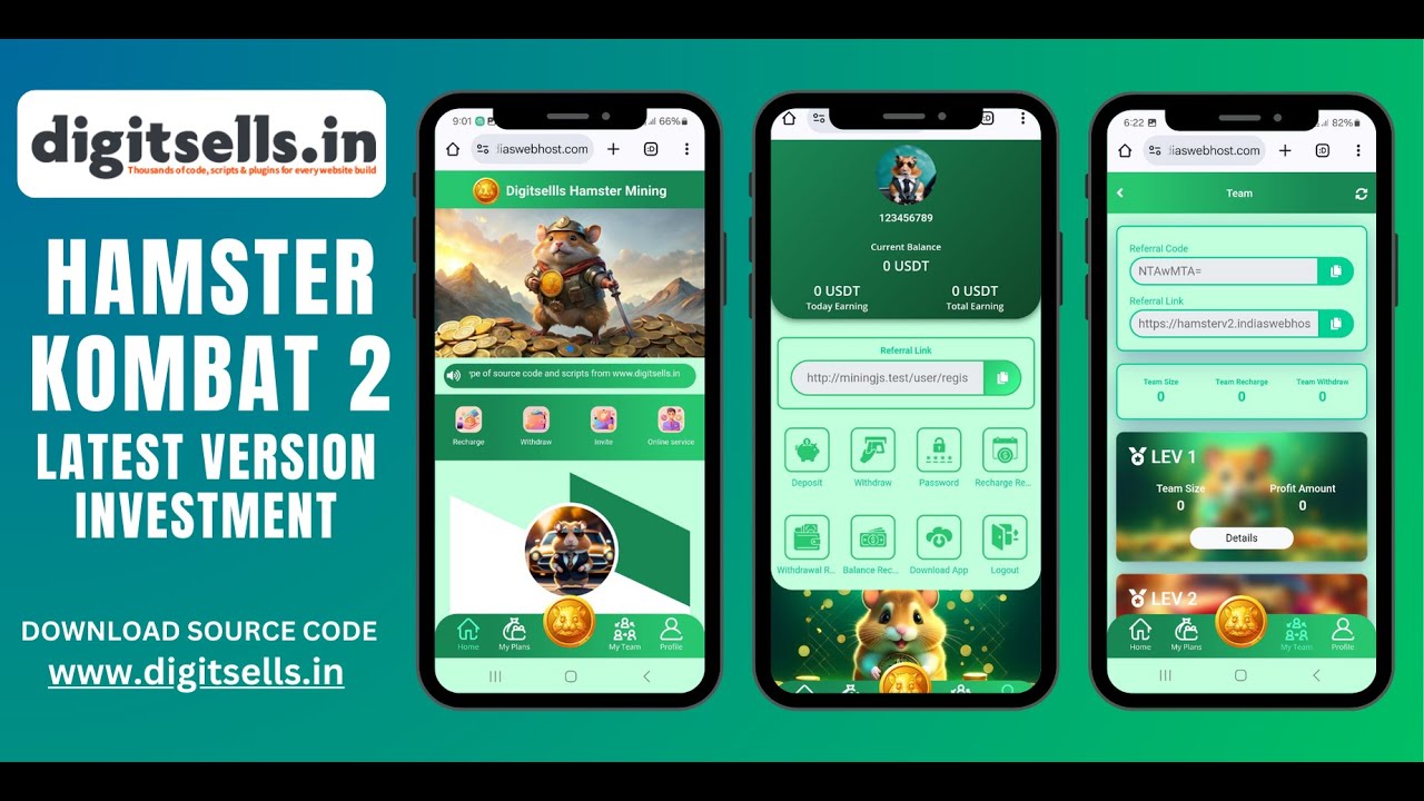 Hamster kombat Investment Script Free Download , Earning Website Script Download - YouTube