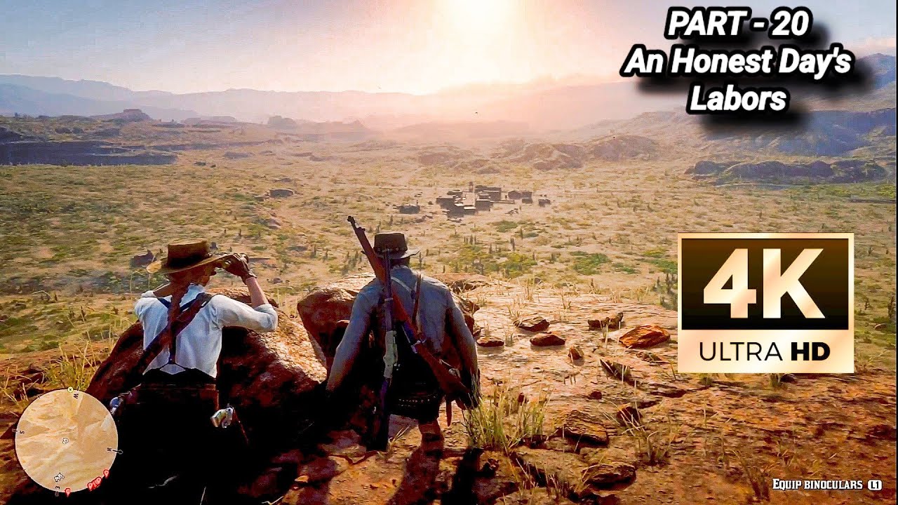 Red dead Redemption 2 4k gameplay walkthrough part - 20 An Honest Day's ...