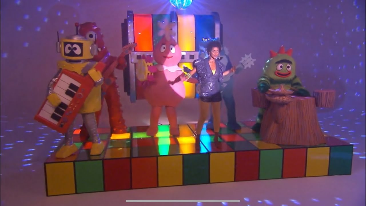 Yo gabba gabba Super music freind show backup band lady tigra yo gabba ...