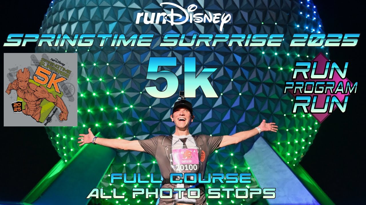 runDisney Springtime Surprise 2025 - 5k Full Course PoV - Corral A ...