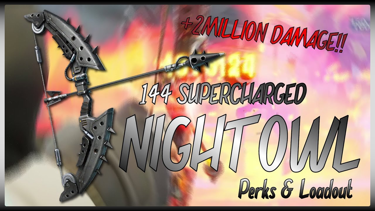 144 SUPERCHARGED NIGHT OWL Crit Build + Perks & Loadout // Fortnite ...