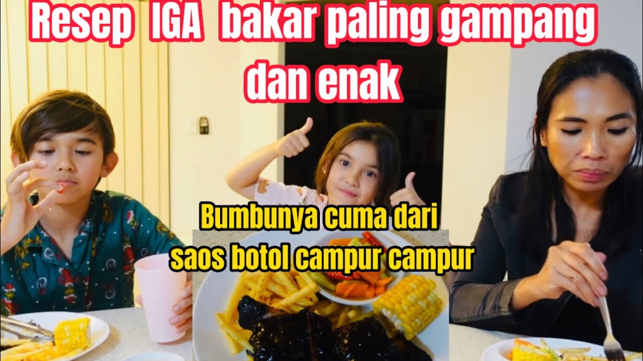 Resep Iga bakar super Gampang dan Enak|| cuma dari saos botolan yg di ...