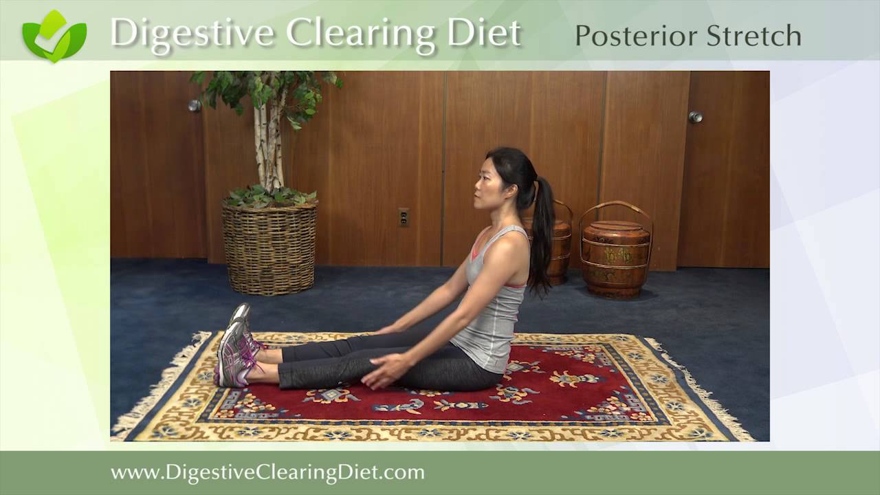 Improve Digestion Exercise: Posterior Stretch - YouTube
