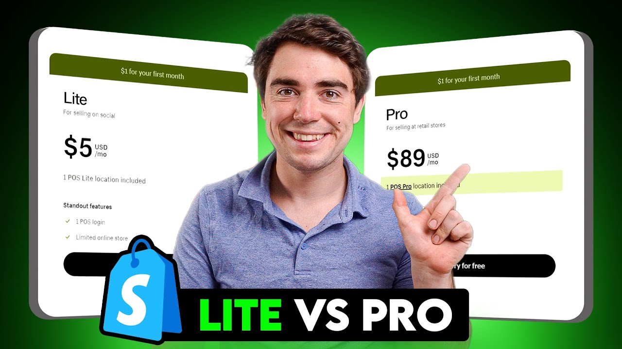 Shopify PDV (Ponto de Venda) Lite vs Pro: COMPARAÇÃO Completa 2024 ...
