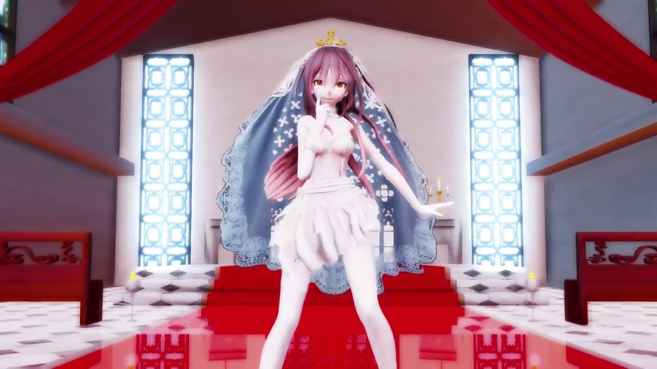 [MMD] Onegai My Darling! {TDA Kokone, Mayu and IA Bride-loids} - YouTube
