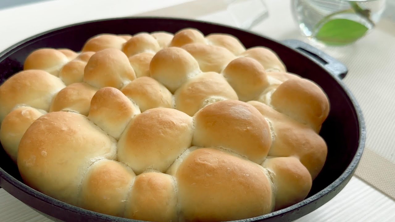 Bubble bread. Delicious and fluffy like a cloud! 😋😋😋 - YouTube