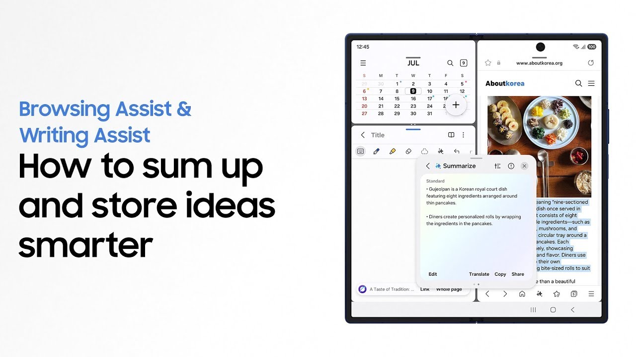 Cara Menggunakan Browsing Assist & Writing Assist | Galaxy Z Fold7 | Samsung Indonesia - YouTube