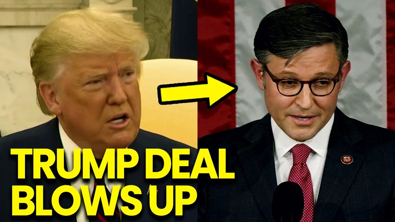 Mike Johnson FROZEN After Trump Deal BLOWS UP in His Face!! - YouTube