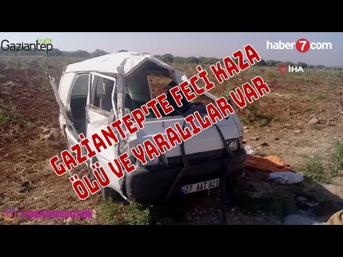 Kilis - Gaziantep yolu üzerinde göçmenleri taşıyan minibüs takla attı - Gaziantep Trafik