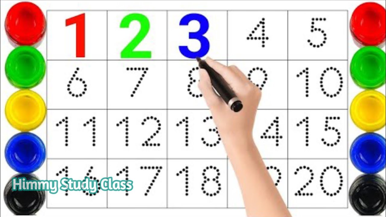 Counting 1 To 20 | 1 Se 20 Tak Ginti | Ginti | Counting | Number 1 to 20 | Himmy Study Class ...