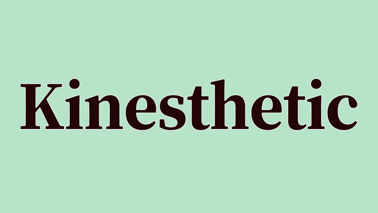 Kinesthetic Pronunciation and Meaning - YouTube