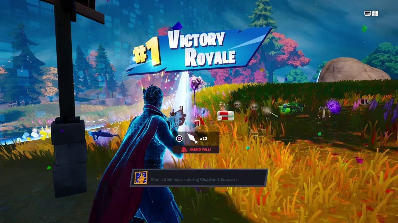 First Fortnite Solo Victory Royale Fortnite Chapter 4 | Season 4 - YouTube