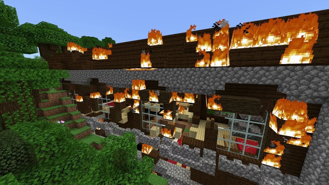 This Minecraft Woodland Mansion Seed Is On FIRE! - YouTube